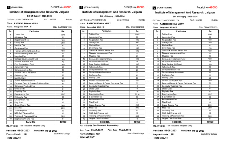 Print Student Fee Challan List | PDF | Service Industries