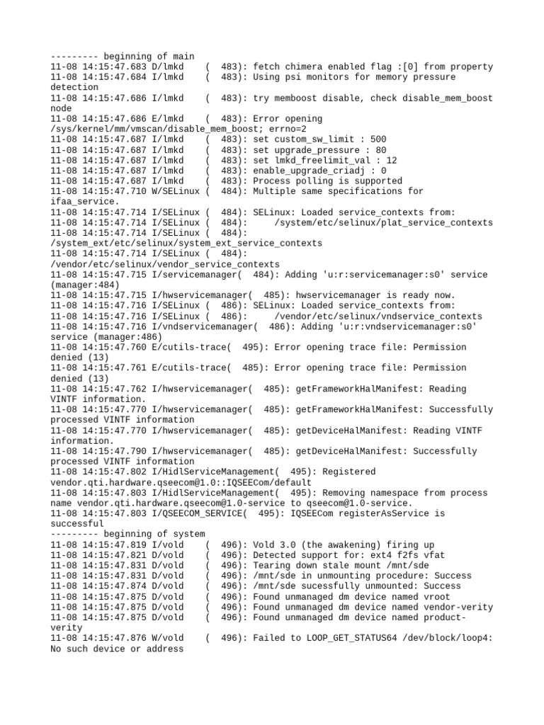 Logcat Home Fota Update Log | PDF | Computer Data Storage | Encryption