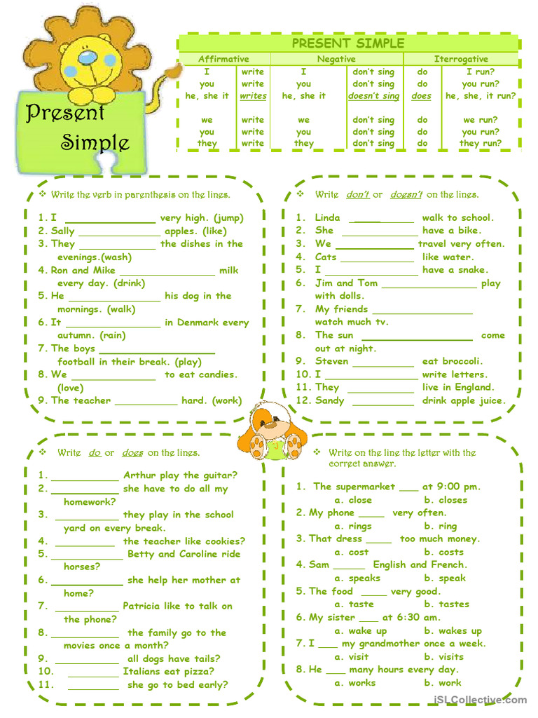 Present Simple | PDF