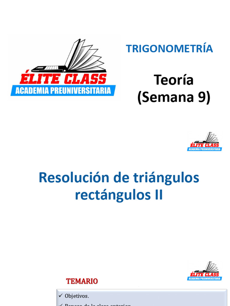Trigonometría Sem 9 | PDF | Triángulo | Trigonometría Trigonometría Sem 9 | PDF | Triángulo | Trigonometría
