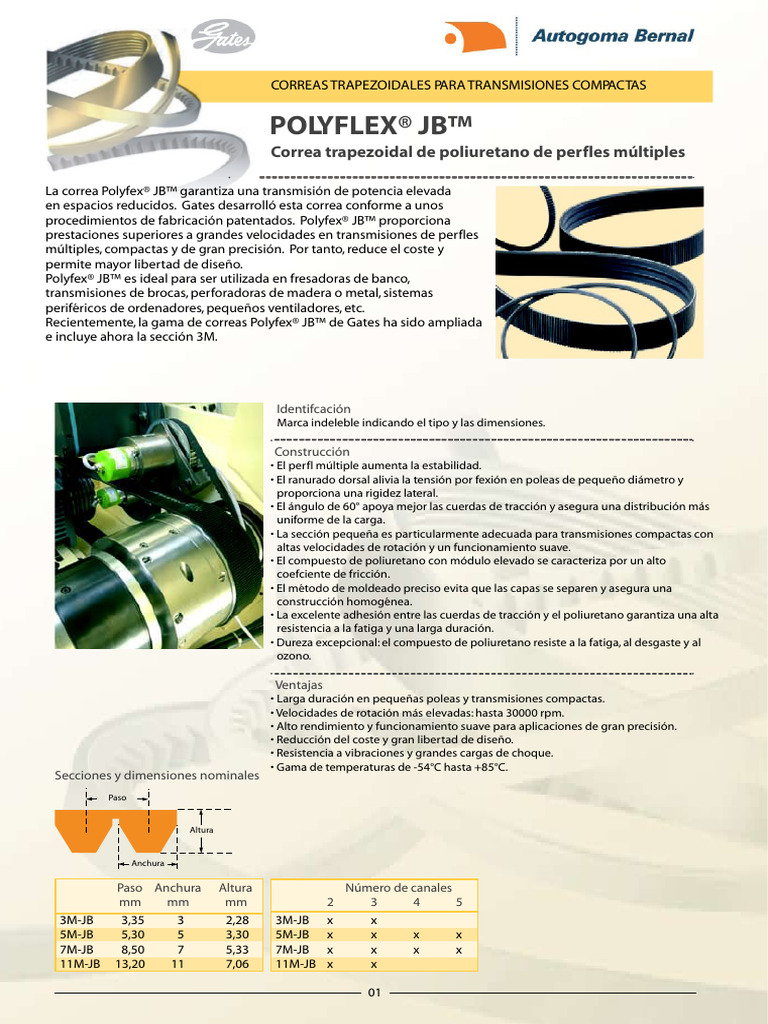 Polyflex - Correa Torno CNC | PDF | Cinturón (mecánico) | Bienes manufacturados