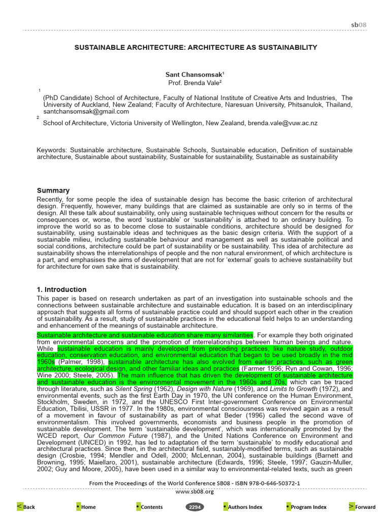 Design Research (Sustainable Architecture) | PDF