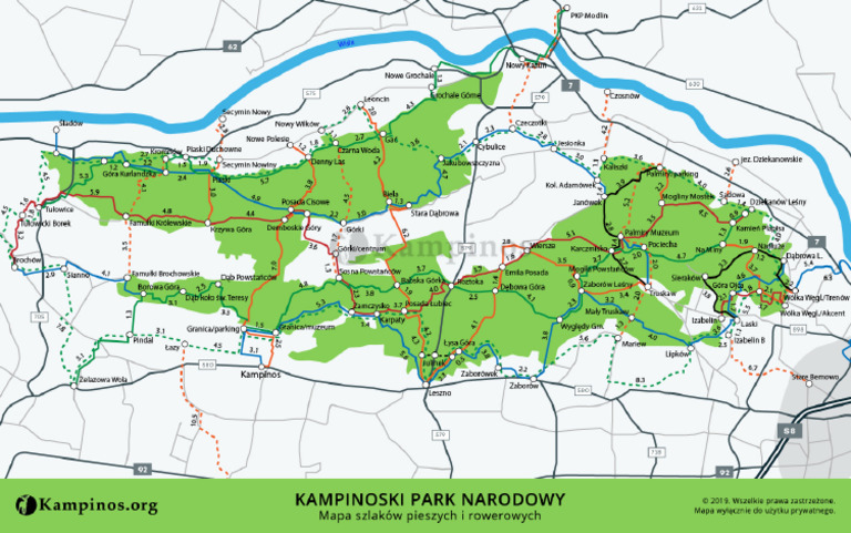 Mapa Kampinos | PDF