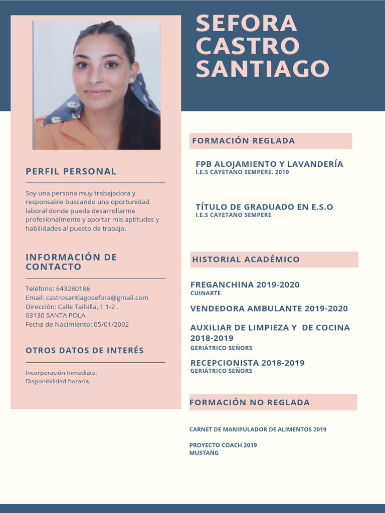 Cv Sefora Castro | PDF