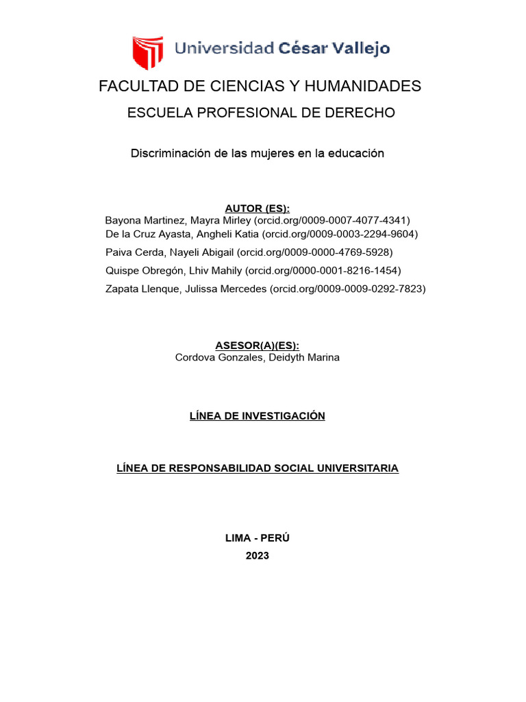 DDP - Informe Culminado | PDF