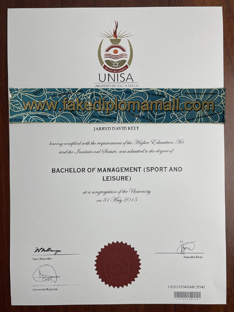 UNISA Fake Diploma | PDF
