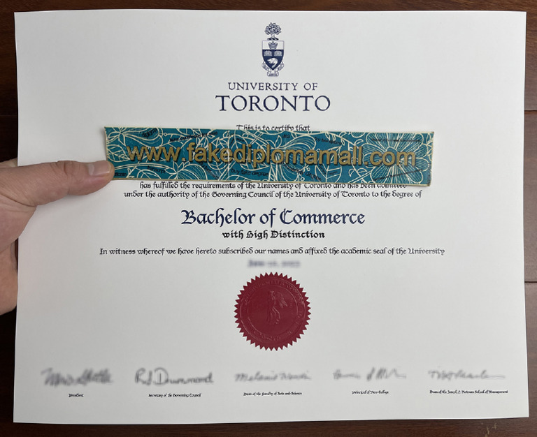 University of Toronto Fake Diploma | PDF