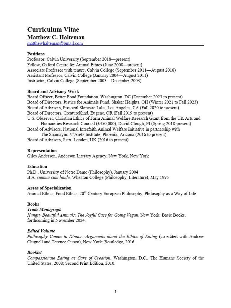 Halteman 2023-2024 CV | PDF | Jacques Derrida | Martin Heidegger