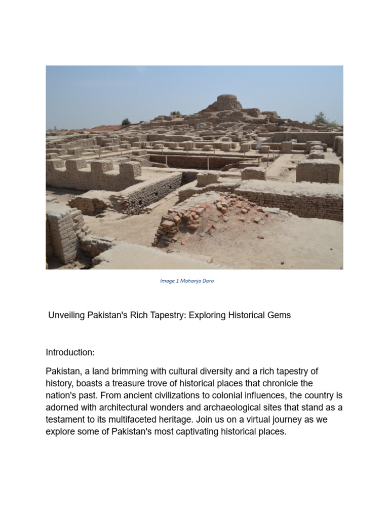 Unveiling Pakistan's Rich Tapestry: Exploring Historical Gems | PDF