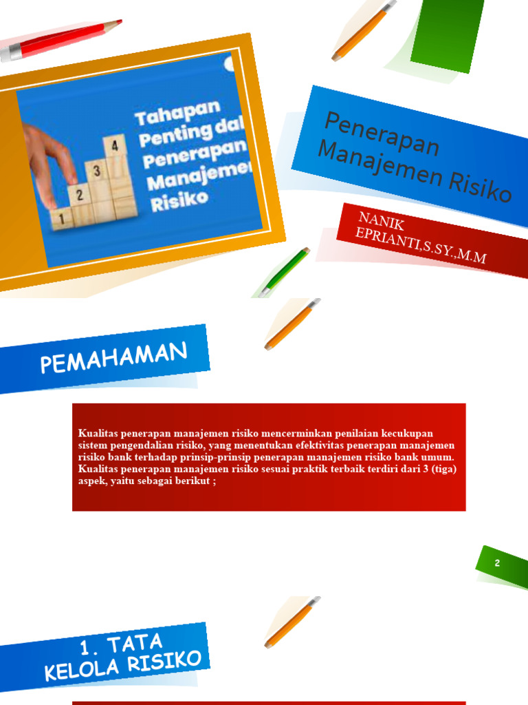 Penerapan Manajemen Risiko | PDF | Karier & Perkembangan