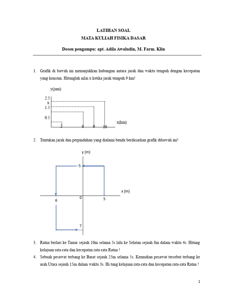 SOAL FISIKA DASAR | PDF