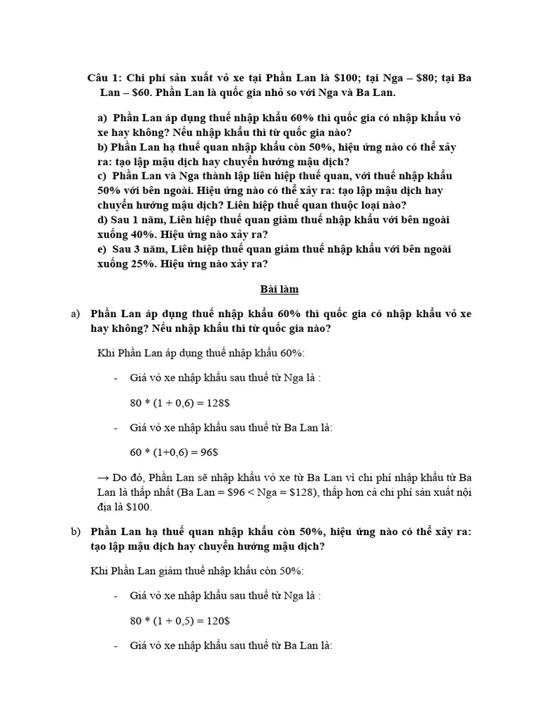 TKUD - Câu 1&2 | PDF