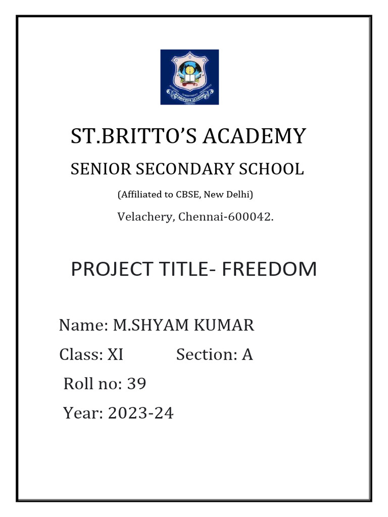 Freedom English Project | PDF