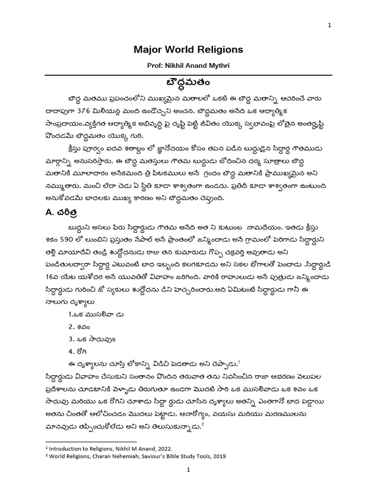 Buddhism Notes | PDF