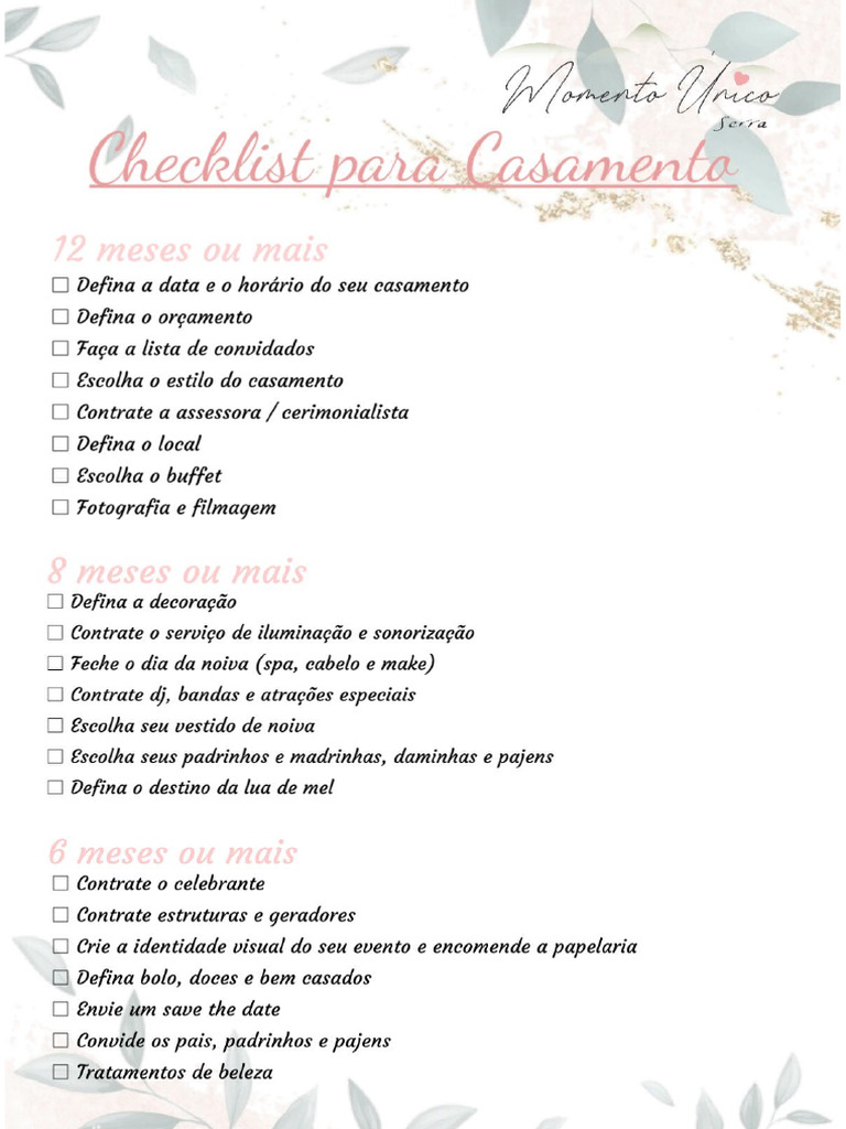 Checklist Completo | PDF