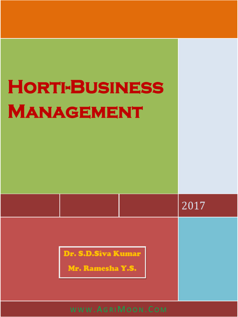Horti Business Management | PDF