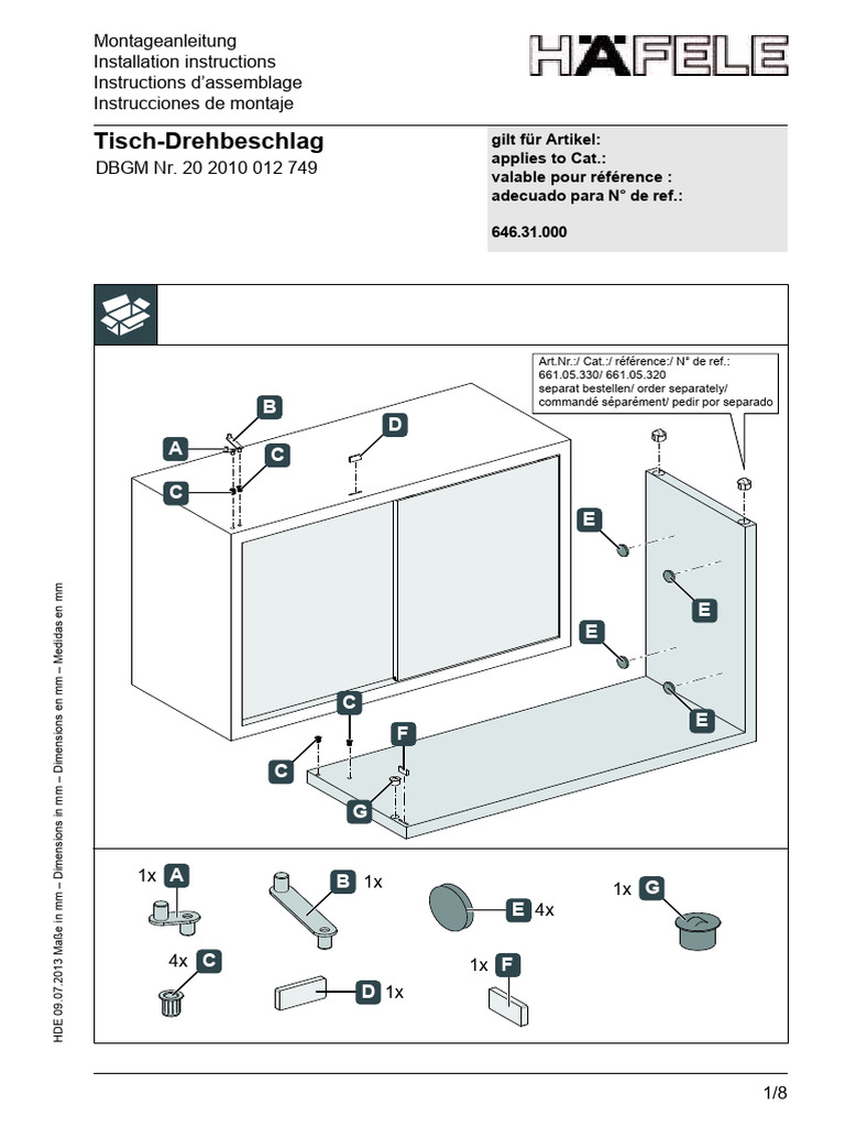 Hafele Roto Table | PDF