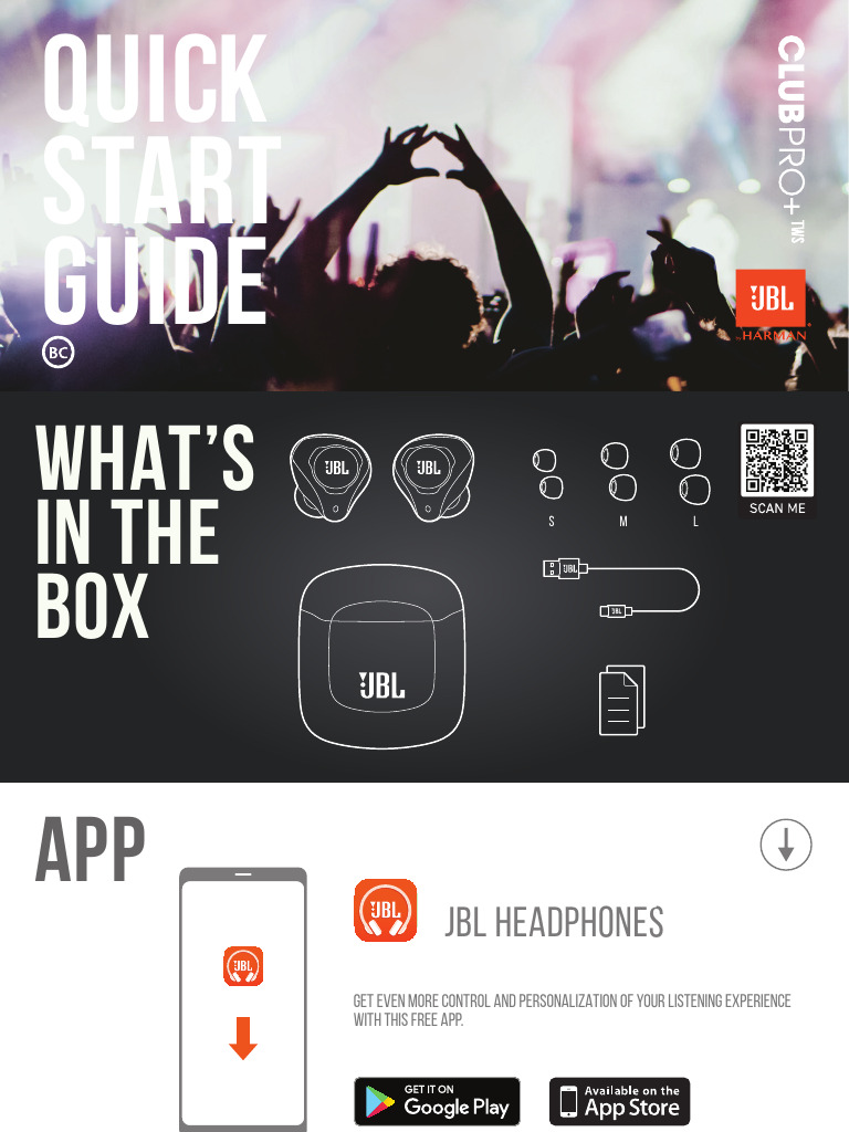 JBL Club Pro+Tws QSG Multilingual | PDF