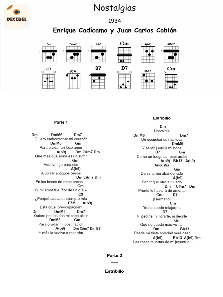 Nostalgiass Acordes | PDF