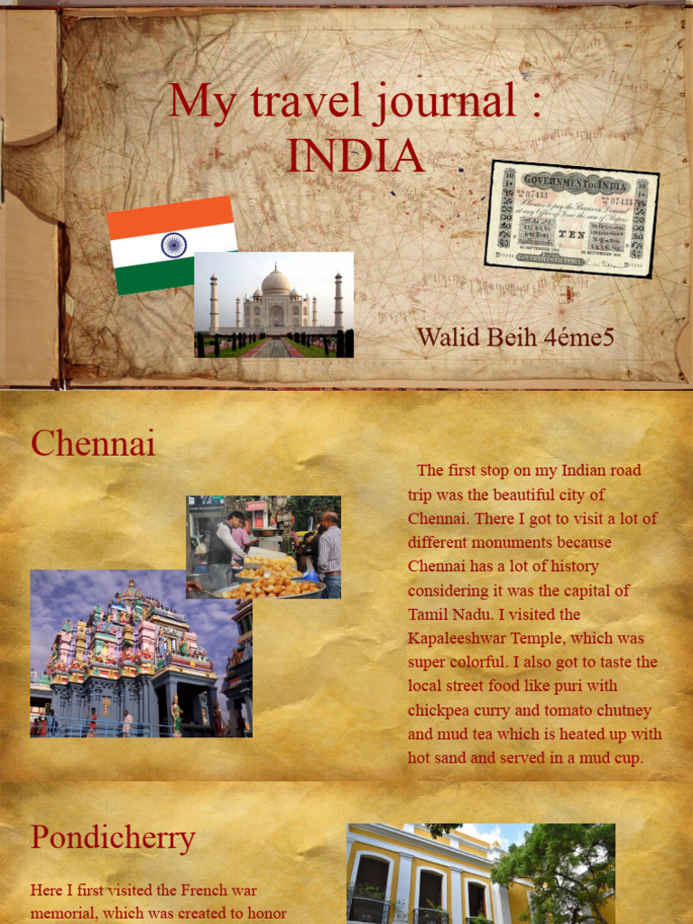 Indian Travel Journal Highlights | PDF
