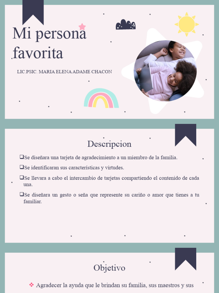 Mi Persona Favorita | PDF