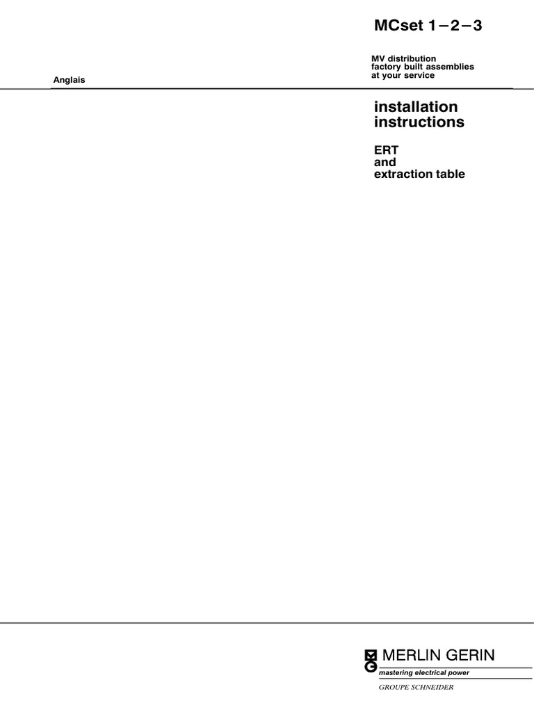 MCset 1-2-3 - Installation & Instructions | PDF | Screw | Equipment