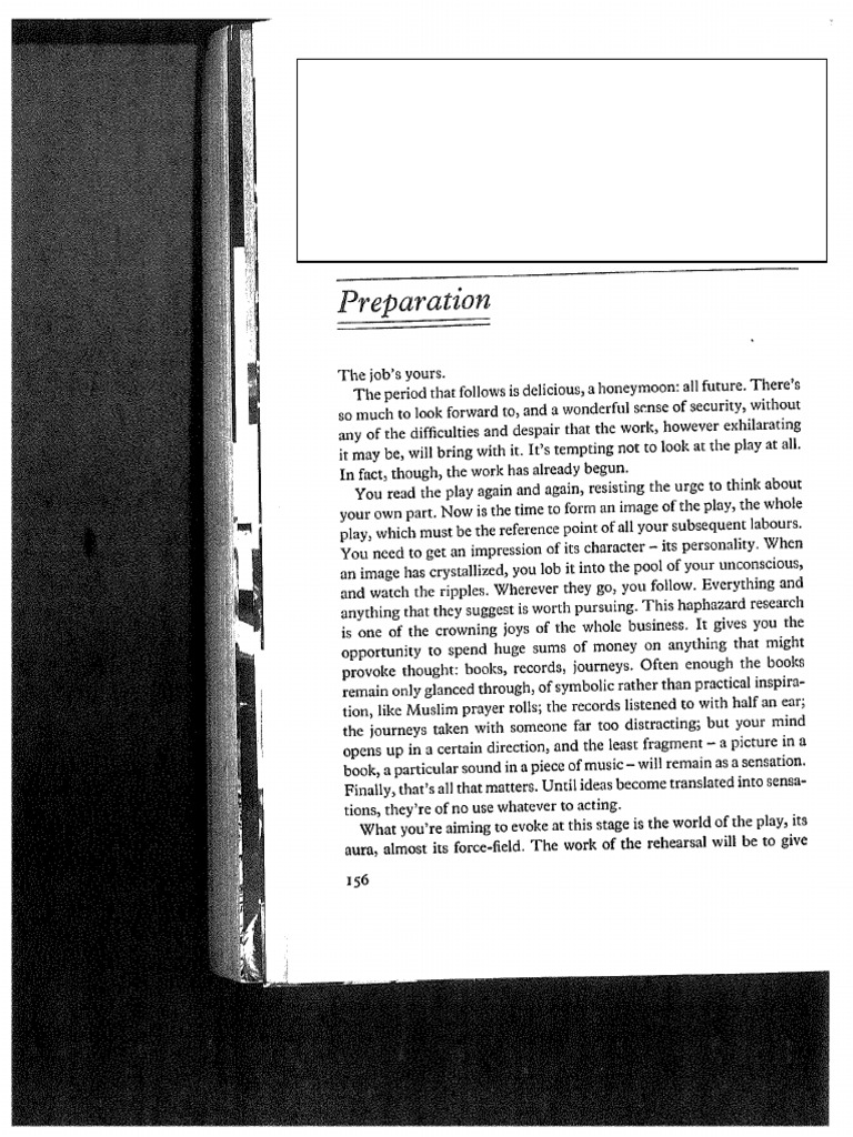 Acting Foundations 1 Callow Readings | PDF