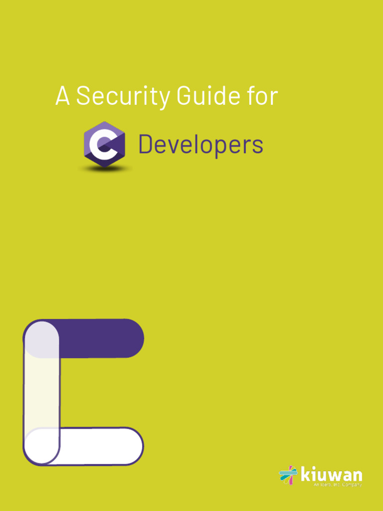 Security Guide For C Developers Pdf String Computer Science Pointer Computer Programming 1757