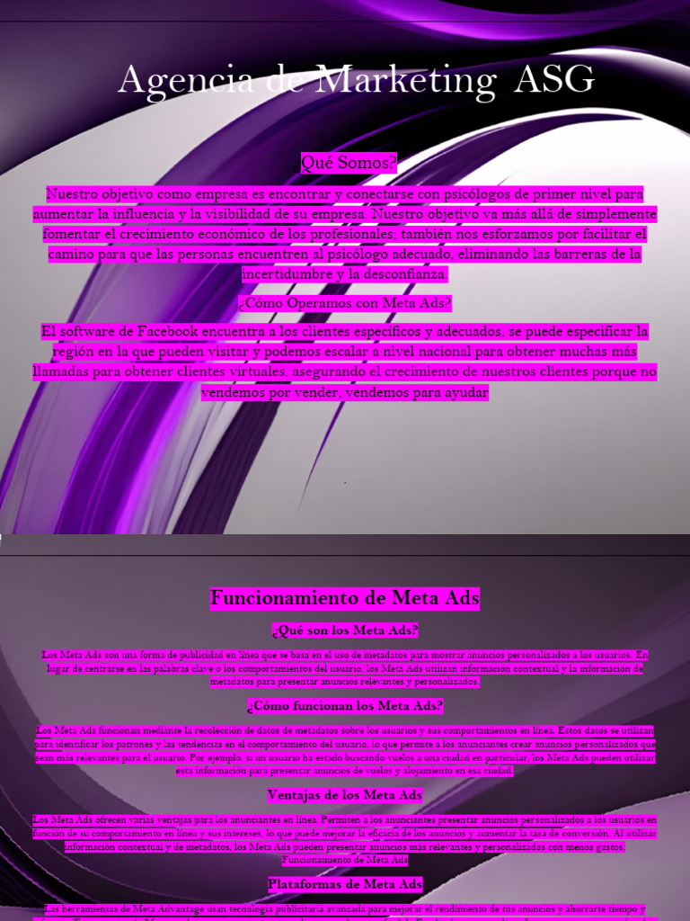 Agencia de Marketing ASG | PDF