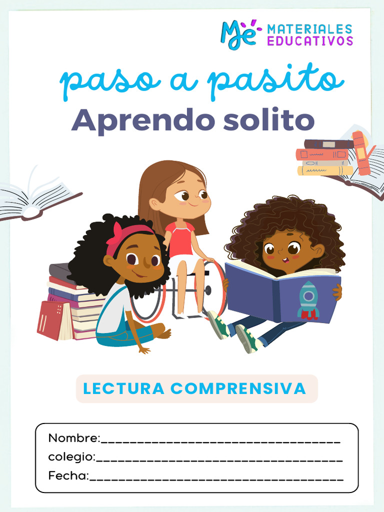 Libro de Lectura Comprensiva Paso A Pasito Aprendo Solito | PDF