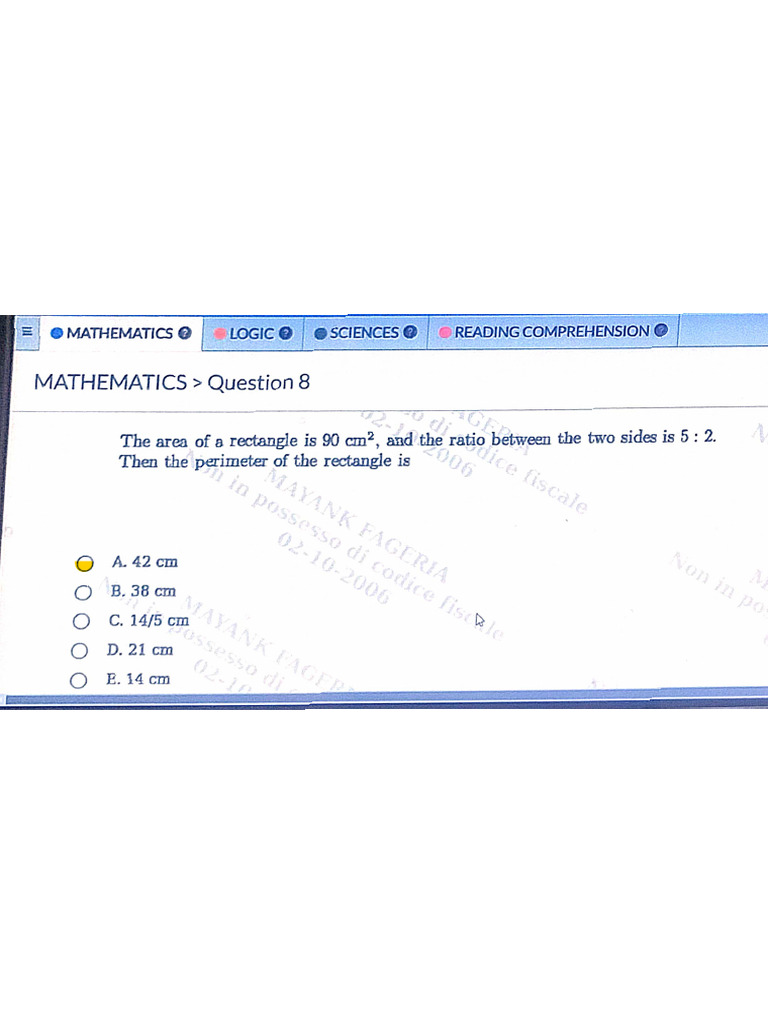 Tolc I Math 1 Answers | PDF