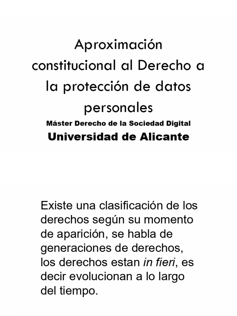 Introducción Protección Datos | PDF