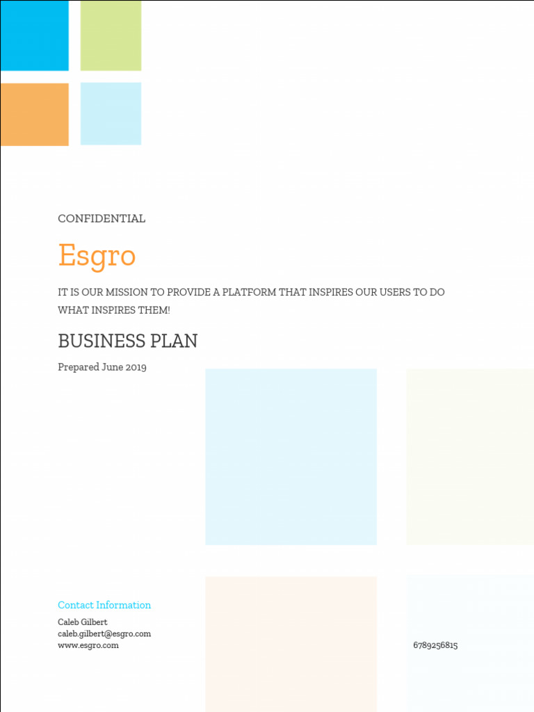 Es Gro Business Plan | PDF | Expense | Net Income