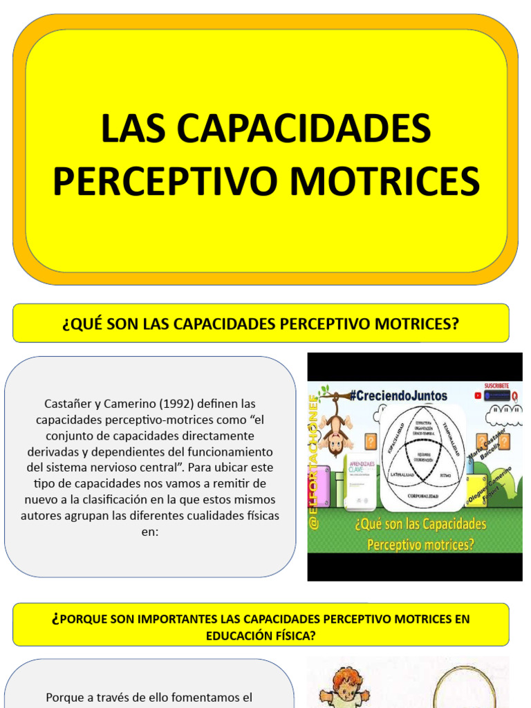 TEMA 04 LAS CAPACIDADES PERCEPTIVO MOTRICES EN ED.FISICA | PDF | Las emociones | Educación de la ...