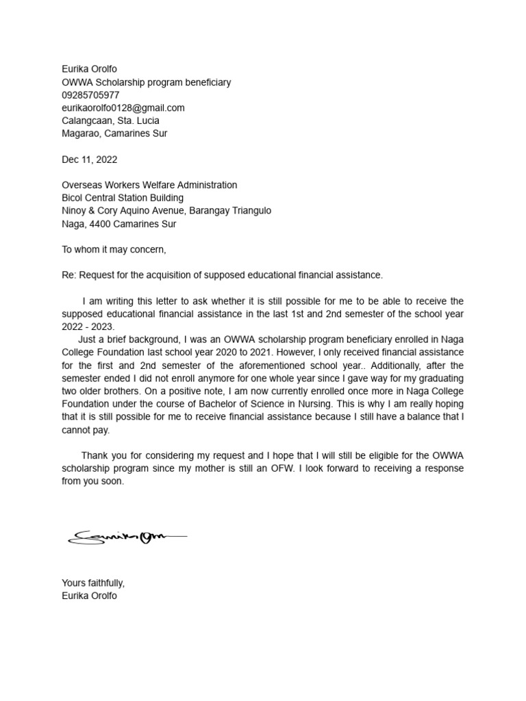 Letter of Request - 2 | PDF