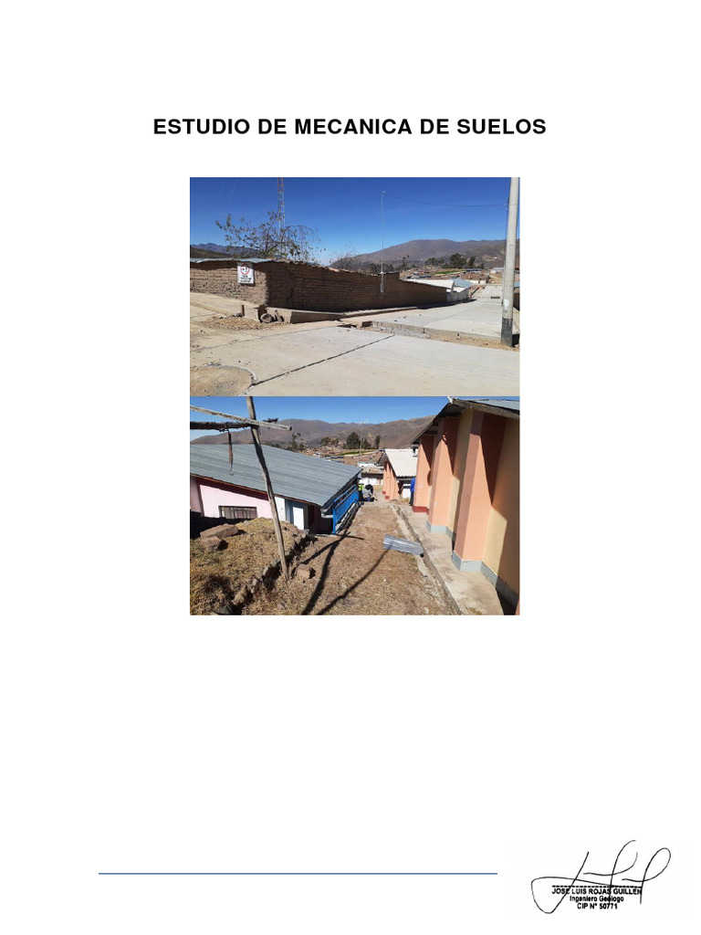 ESTUDIO DE MECANICA DE SUELOS Y GEOLOGICO | PDF | Hormigón | Fundación (Ingeniería)