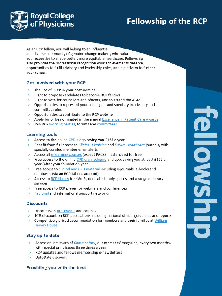Fellowship Benefits | PDF