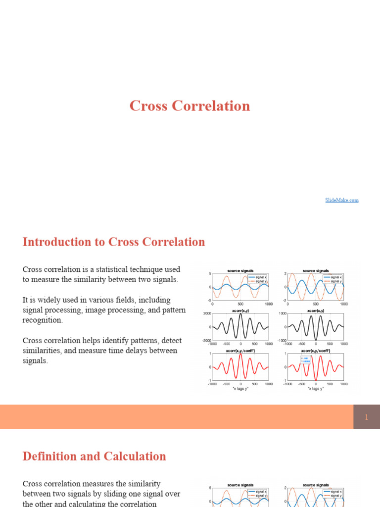 Cross Correlation Pdf Standard Score Autocorrelation