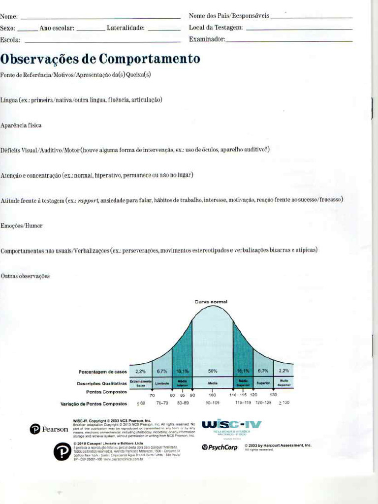 Curva Do Wisc IV20231119 - 00322265 | PDF