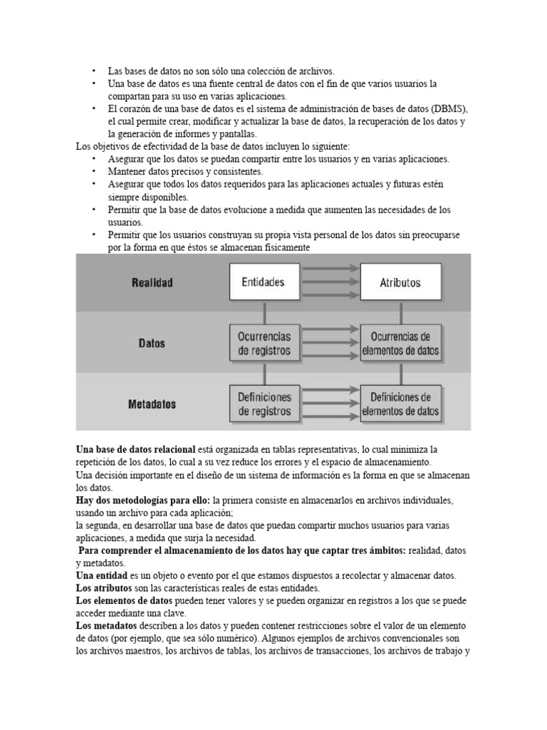 Sistemas Resumen | PDF | Bases de datos | Procesamiento de datos