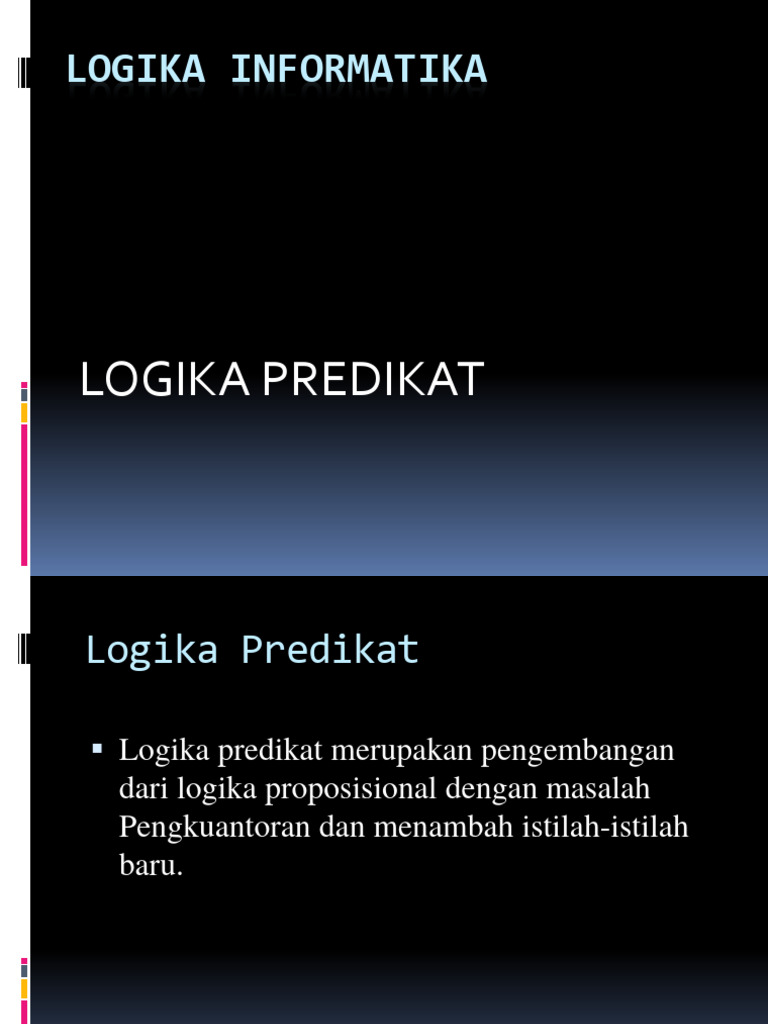 Logika Predikat | PDF