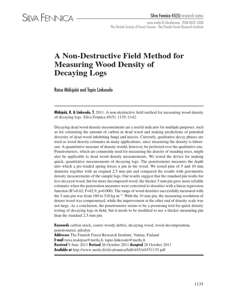 Makipaa and Linkosalo 2011 | PDF | Home & Garden