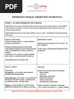ACDF Post-Op Physical Therapy Protocol | PDF | Anatomical Terms Of ...