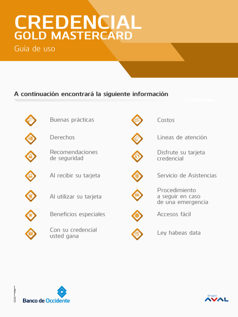 Credencial Gold Mastercard | PDF | Bancos | Tarjeta de crédito