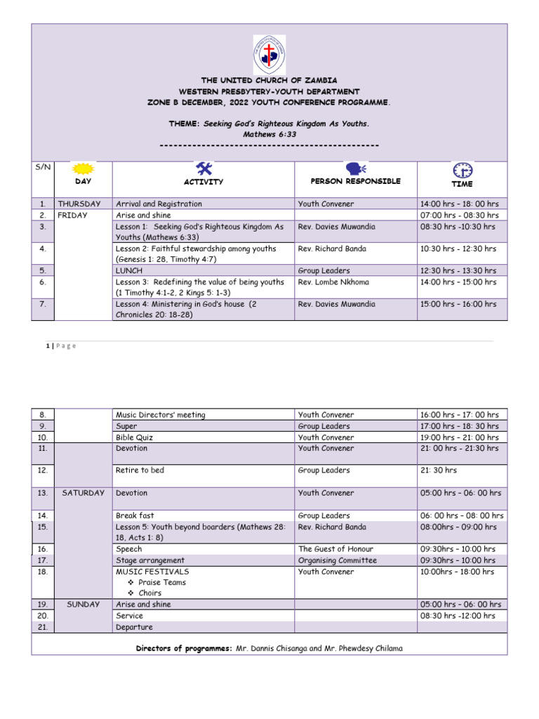 Conference Programme | PDF
