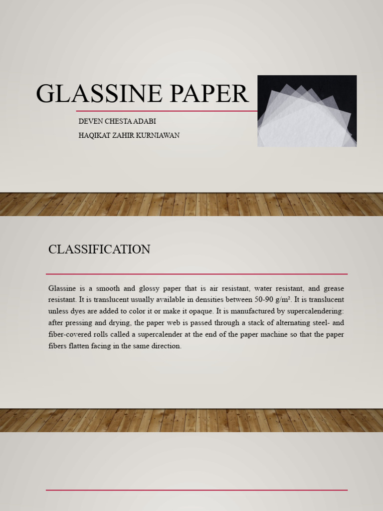 Glassine Paper New | PDF