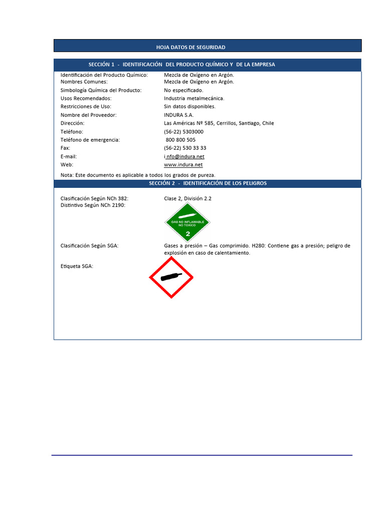 Archivos - 2707 - 45800155 INDURMIG O-2 HDS | PDF