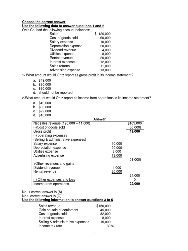 Assignment (1) Model Answer | PDF