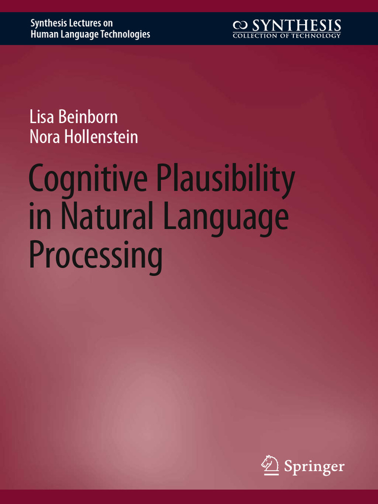 Beinborn L. Cognitive Plausibility in Natural Language Processing 2024 | PDF | Cognitive Science ...