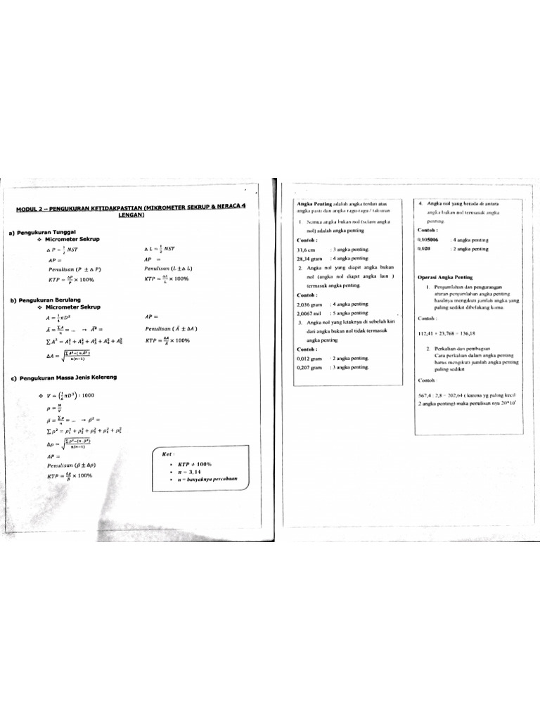 Rumus Modul 2 | PDF